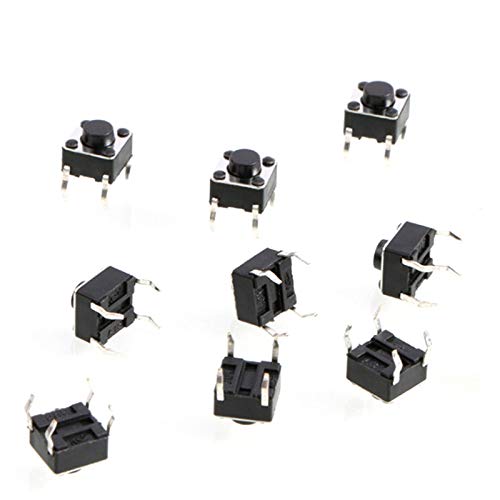 Amazon.com: 1000pcs 6x6x4.3mm Tactile Switch Square Knobs tact Switch ...