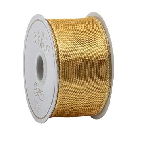 Caspari Sheer Gold Wired Ribbon – 8.2 Meter Spool – BigaMart