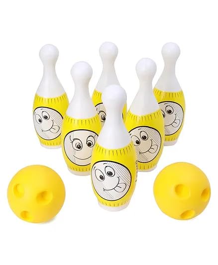 GO Toy Bowling Pin Play Set 6 Pins 2 Balls | Toy Games Play Indoor ...