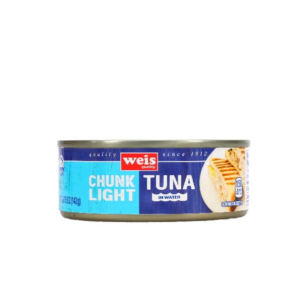 Amazon.com : Weis Quality, Canned Tuna Chunky Light In Water, 5 Ounce ...