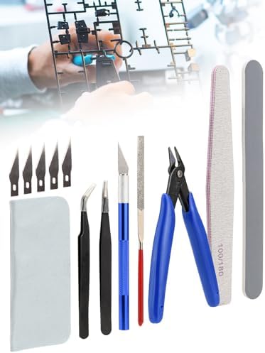 Model Making Tools Kit for Plastic Model Kits, Mellbree 14PCS Model ...