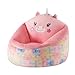 Amazon.com: Heritage Kids Micromink Squishy Bean Bag Chair for Kids ...