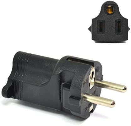 Amazon.com: 5-15P to CEE7/7 Power Cord,Toptekits US 3PIN Plug NEMA5-15P to CEE 7/7 Schuko ...