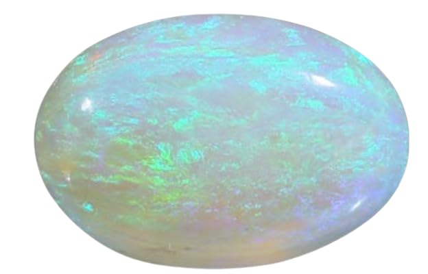 SreeGems ओपल रत्न ओरिजिनल Natural White Milky Opal Stone Igi Certified ...