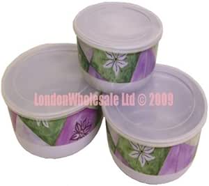 Amazon.com: Container Melamine Plastic Set 3pc : Everything Else