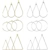 Amazon.com: 180Pcs Earrings Beading Hoop Earring Teardrop Round ...