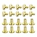 Amazon.com: uxcell 10Sets Brass Chicago Screw Fasteners, 7mm Concave ...