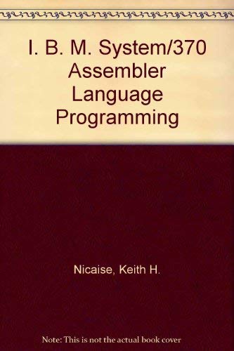 Ibm System370 Assembler Language Programming 9780830673803 Computer 4266