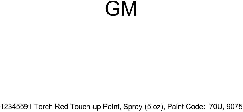 Amazon.com: Genuine GM 12345591 Torch Red Touch-up Paint, Spray (5 oz ...