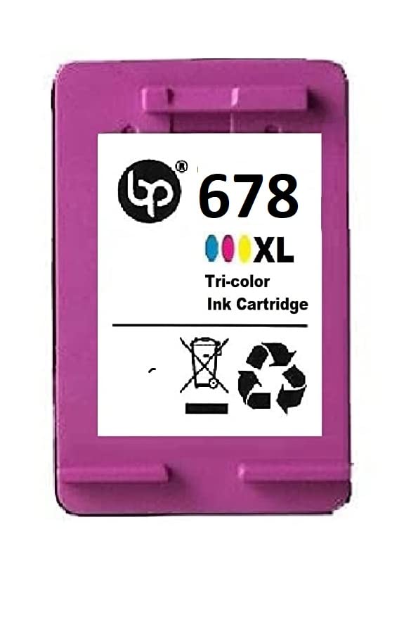 BP BLUE POWER 678 XL Premium Colour Ink Cartridge Use in Deskjet 2515 ...