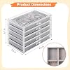 Amazon.com: Itoyx 90 Grids Rock Display Case, 5-Drawer Clear Acrylic ...