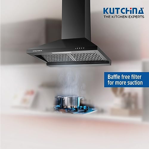 Kutchina Pyramid 60 Filterless Chimney for Kitchen | Push Button ...