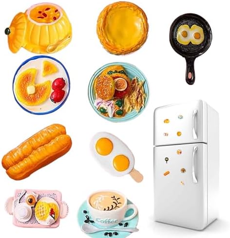 Amazon.com: Lyellfe 12 Pack Food Fridge Magnets, Cute 3D Food Magnet ...