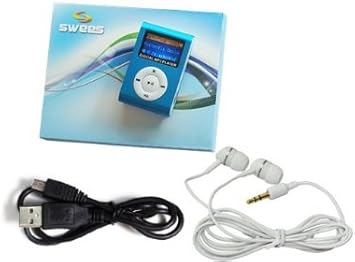 Swees 4GB MP3 Player with FM Radio - Blue: Amazon.co.uk: Electronics ...