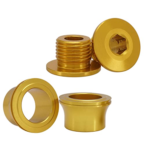 JFG RACING Motorcycle Front Wheel Hub Spacers+Front Wheel Axle Nut ...