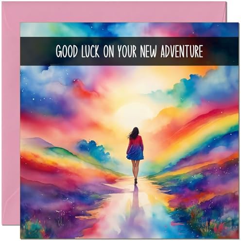 Good Luck Card - New Job Card, New Adventure, New Home Card, Leaving ...