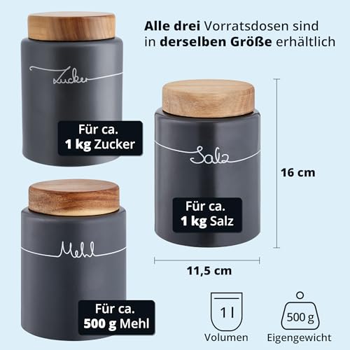 Vorratsdosen Mehl Zucker Salz