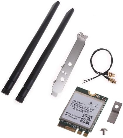 Amazon.co.jp: WiFi 6E RZ616 MT7922A22M 5374Mbps 互換 5.2 WiFi 6E ワイヤレスカード ...