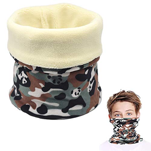 Winter Kids Neck Gaiter Half Face Protective， Face Cover For Cold ...