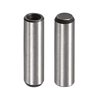uxcell M6 Internal Thread Dowel Pin 2pcs 10x35mm Chamfering Flat Carbon ...