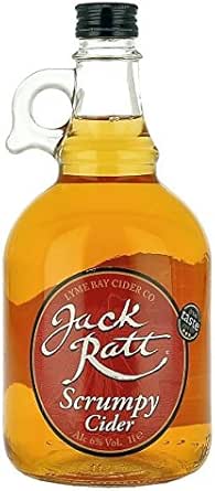 Lyme Bay Jack Ratt Scrumpy Cider 1 Litre 1000ml - Case of 12 : Amazon ...