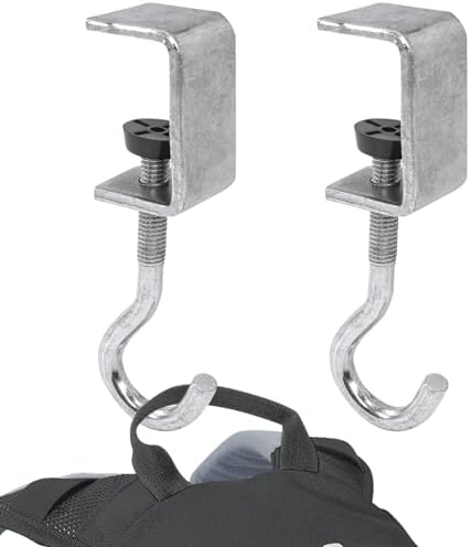 Amazon.com: JJUNW 4 Pcs Desk Mount Bag Holder Hook, Desk Hook for ...