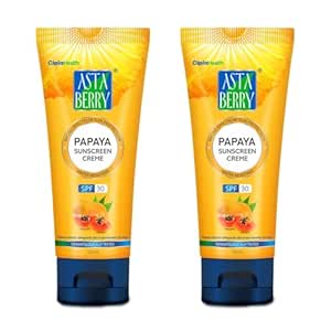 ASTABERRY Papaya Sunscreen Creme Spf 30 - With Papaya Extract ...