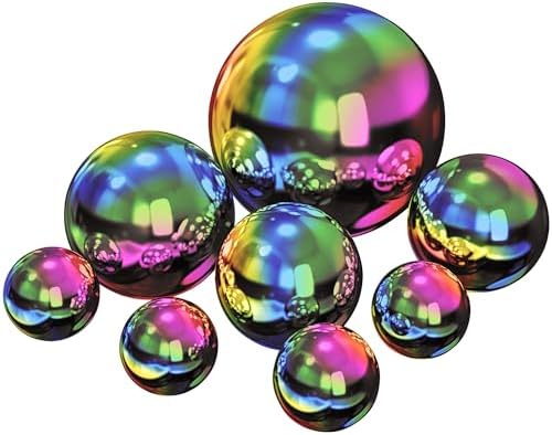 Amazon.com: Kunjocy 8 Pcs Stainless Steel Decorative Balls for ...