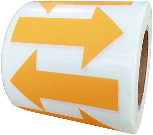 Amazon.com : 500 pcs Orange Arrow Stickers 2"×1.25" Adhesive Marking ...