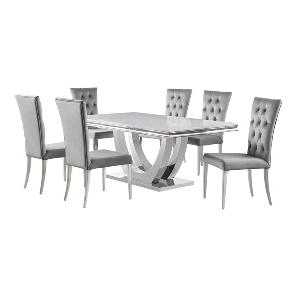 Amazon.com - Coaster Home Furnishings Kerwin 7-Piece Dining Room Set ...