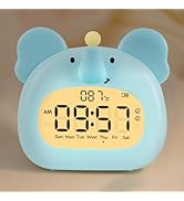 Amazon.com: Aokpsrt Axolotl Alarm Clock with Night Light for Kids ...