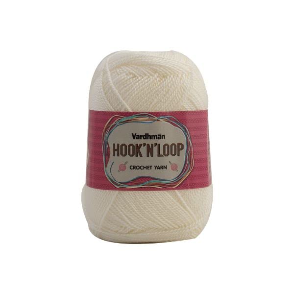 Hook N Loop Crochet Yarn - Off White : Amazon.in: Home & Kitchen