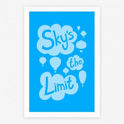 Amazon.com: Skys The Limit - 13x19 Inch Poster: Books
