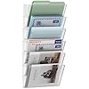Amazon.com : MINDEPOT 6 Pockets Acrylic Wall File Organizer, Clear Wall ...