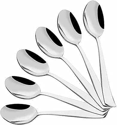 Buy Stainless Steel Medium Heavy Gauge/Classics Dinner/Table Spoon Set ...