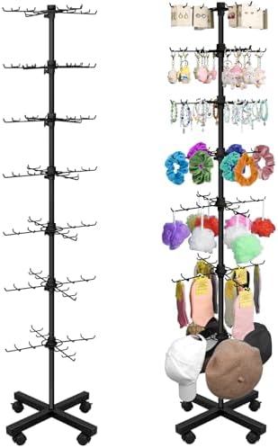 Amazon.com: Hypergiant Retail Display Stand 7 Tier Rotating Rack For ...