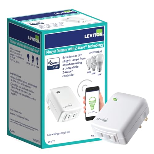 Snapklik.com : Leviton DZPD3-2BW Decora Smart Plug-in Dimmer