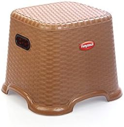 Nayasa Cane Plastic Stool Small | Plastic Stool for Sitting at Home ...