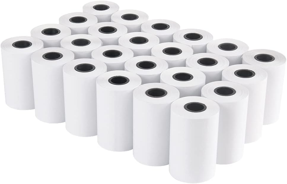 57 x 37mm Thermal Paper Till Rolls for Credit Card All PDQ Machines (20 ...