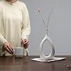 Amazon.com: Kimisty Nordic Ceramic Vase Set 2, White Modern Minimalist ...