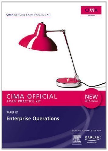 E1 Enterprise Operations - CIMA Exam Practice Kit: Operational level ...