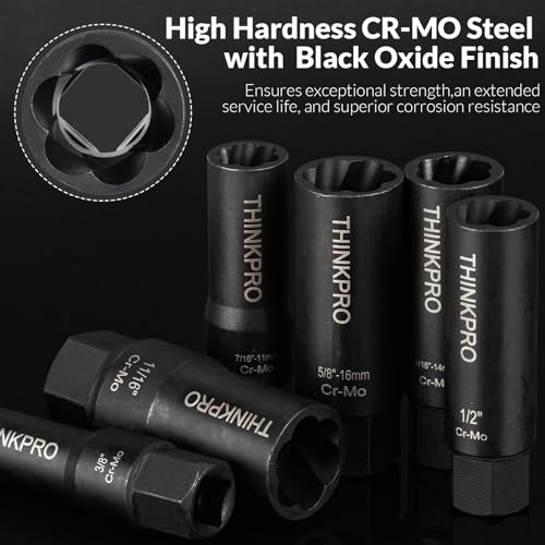 Snapklik.com : THINKPRO 11-Piece Spiral Deep Bolt Extractor Set,Impact ...