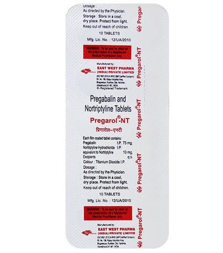 Pregarol NT 75 mg/10 mg - Strip of 10 Tablets : Amazon.in: Health ...