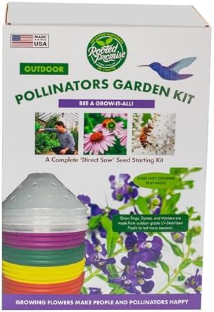 Amazon.com : Rooted Promise Outdoor Pollinators Garden Kit, Complete ...