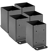 Amazon.com: SPACEEUP 4x4 Post Base 10 Pcs, Inner Size 3.6"x3.6" Post ...