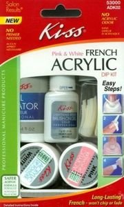 Amazon.com: Kiss Pink & White French Acrylic Dip Kit #53000