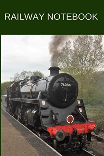 Railway Notebook: BR Standard Steam Locomotive Small Memo Pad - Railway ...