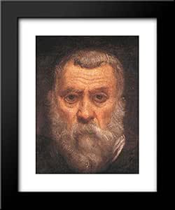 Amazon.com: Self'Portrait [Detail 1] 15x18 Framed Art Print by Jacopo Robusti Tintoretto ...