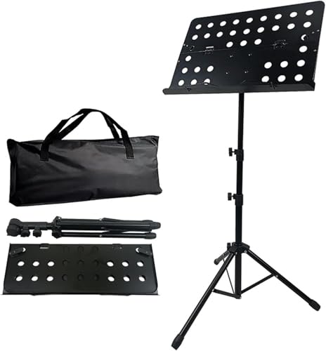 TECHTEST Adjustable and Foldable Music Stand for Sheet Music Notation ...
