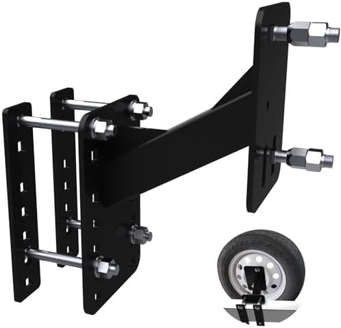 Amazon.com: Thickened Spare Tire Carrier,160 Lbs Spare Tire Bracket for ...